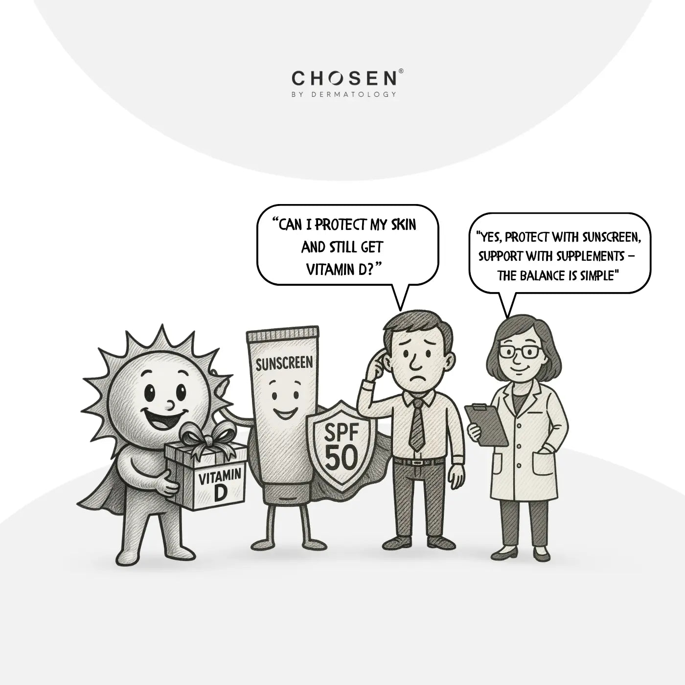 Does sunscreen block vitamin D synthesis? – CHOSEN Store