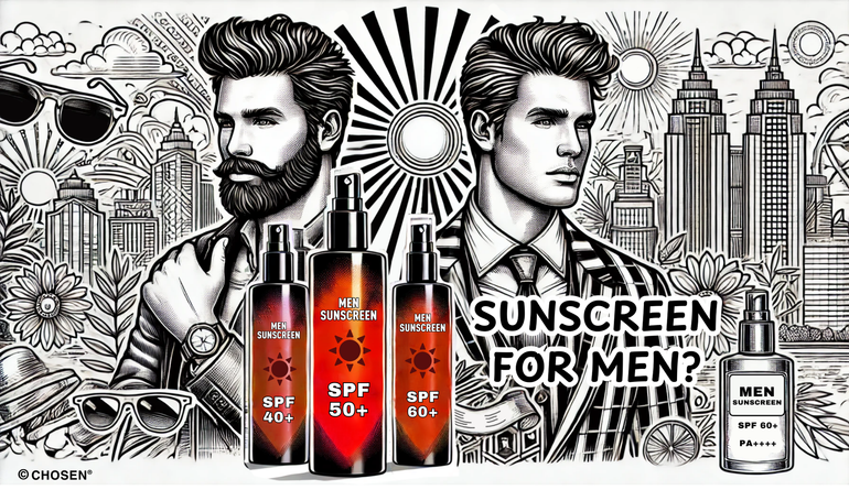 Sunscreen for Men - the basics. – CHOSEN Store