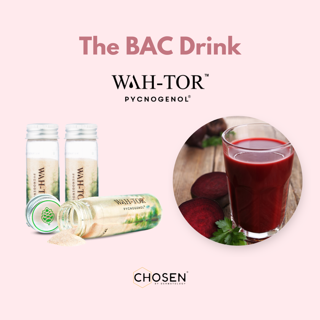 BAC drink with WAH-TOR™ Pycnogenol® Collagen Builder – CHOSEN Store