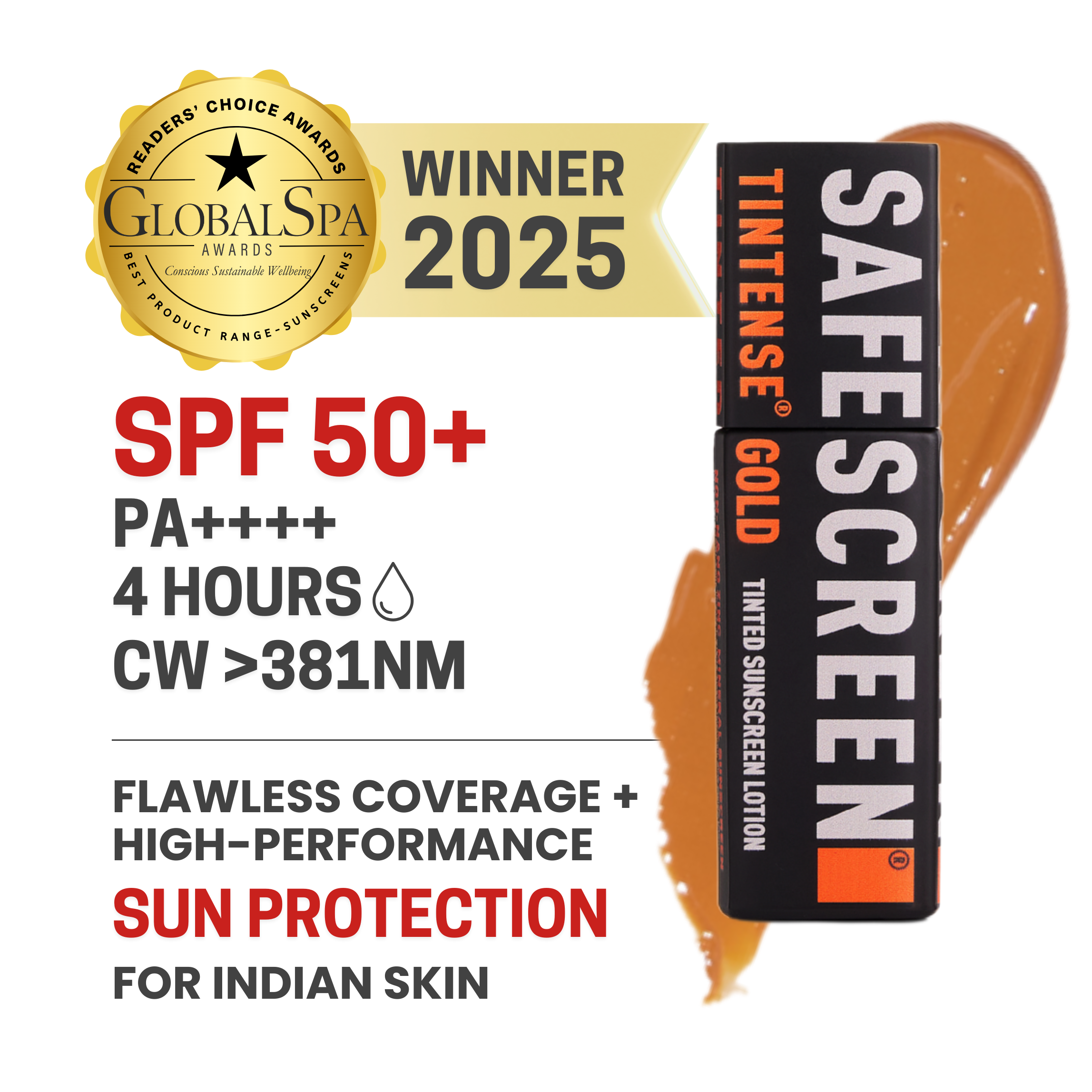 Titanium-Free Tinted Sunscreen for Indian Skin – CHOSEN Store