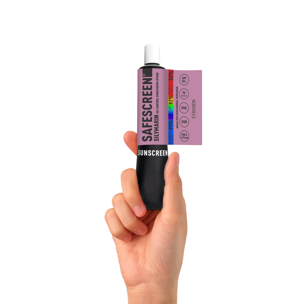 SAFESCREEN® Silymarin: Best Sunscreen for acne & oily skin – CHOSEN Store