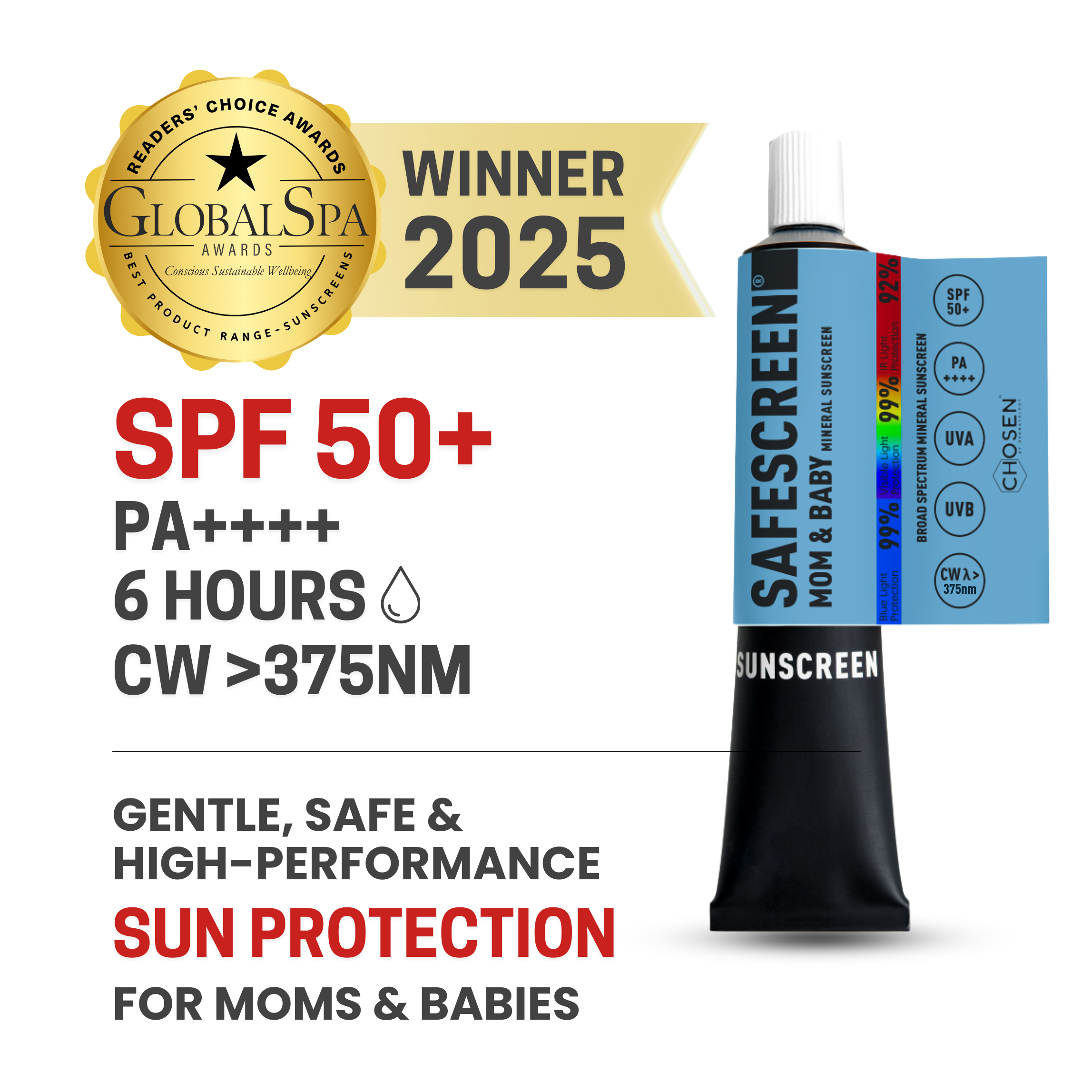 SAFESCREEN® Mom & Baby: Best Pregnancy-Safe Sunscreen – CHOSEN Store